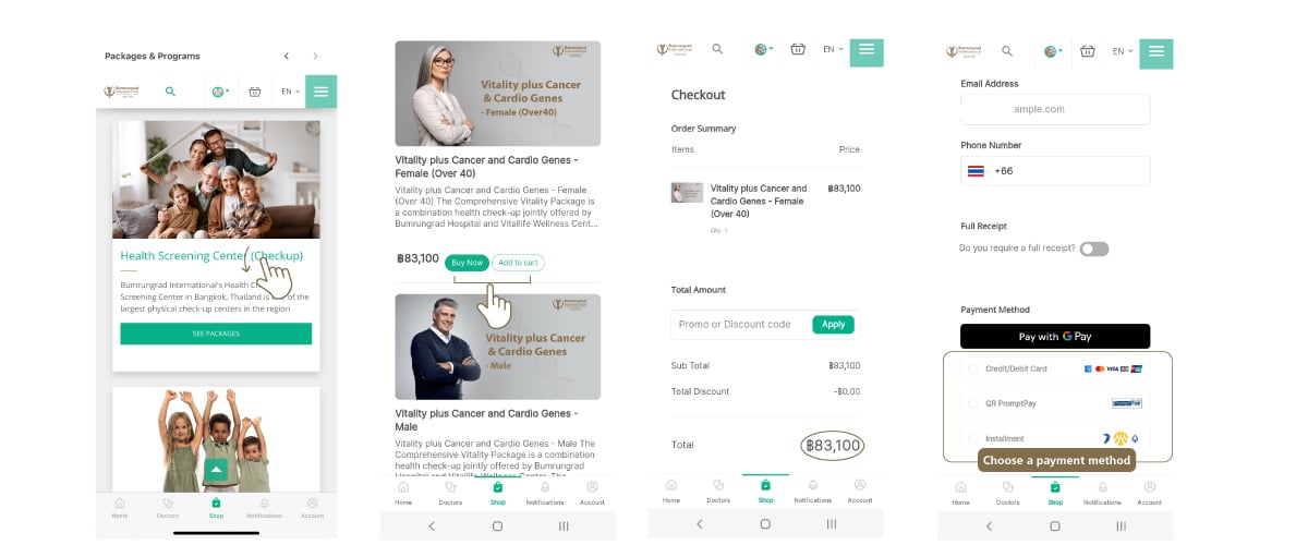 BUMRUNGRAD APPLICATION